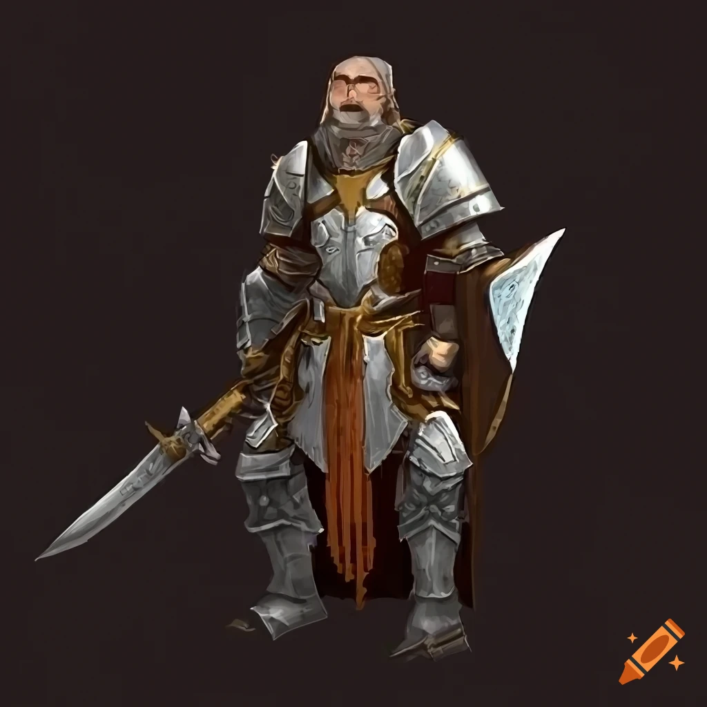 Old paladin on Craiyon