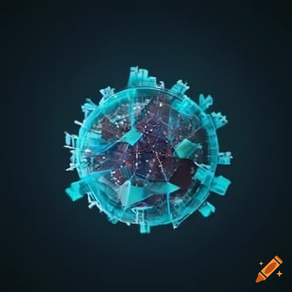 Create a logo for spatial epidemiology with graphs on Craiyon