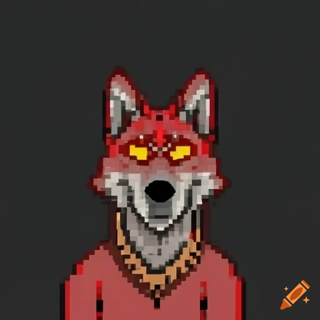 Wolf red nft