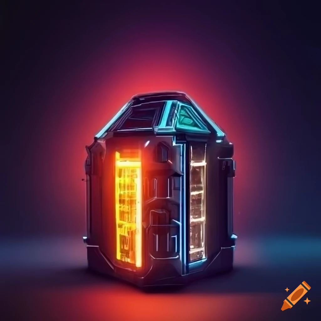 Sci fi box on Craiyon