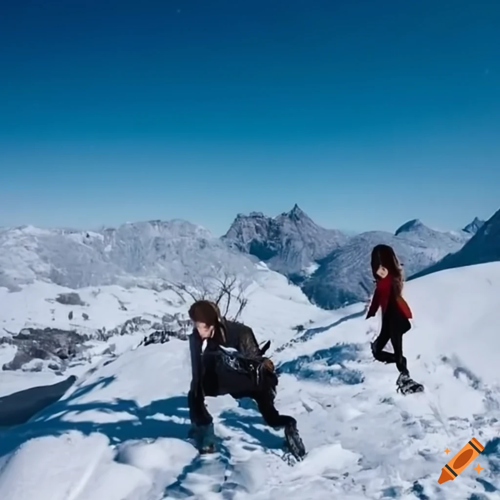 Snow muntain on Craiyon