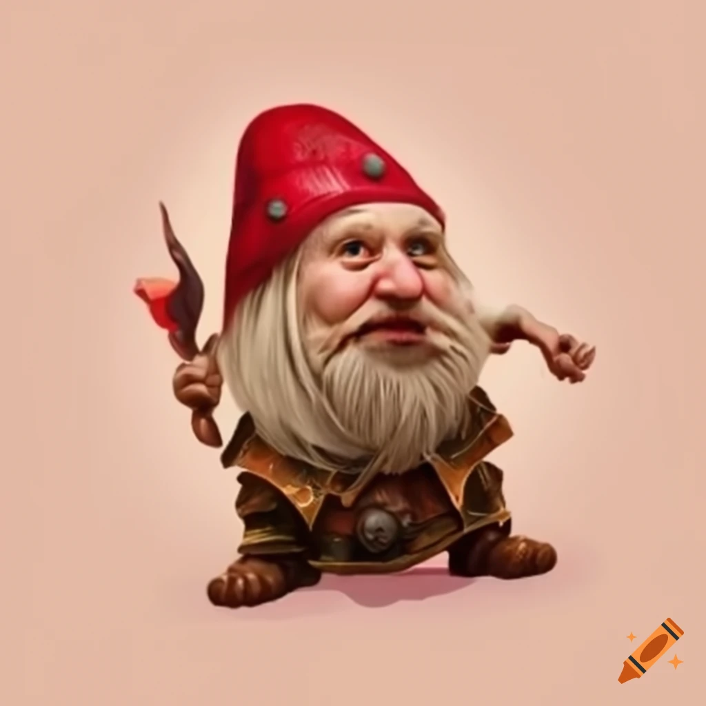 Create the photo of a funny, friendly dwarf