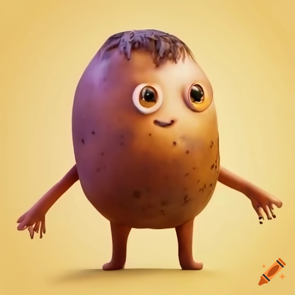 Potato person on Craiyon