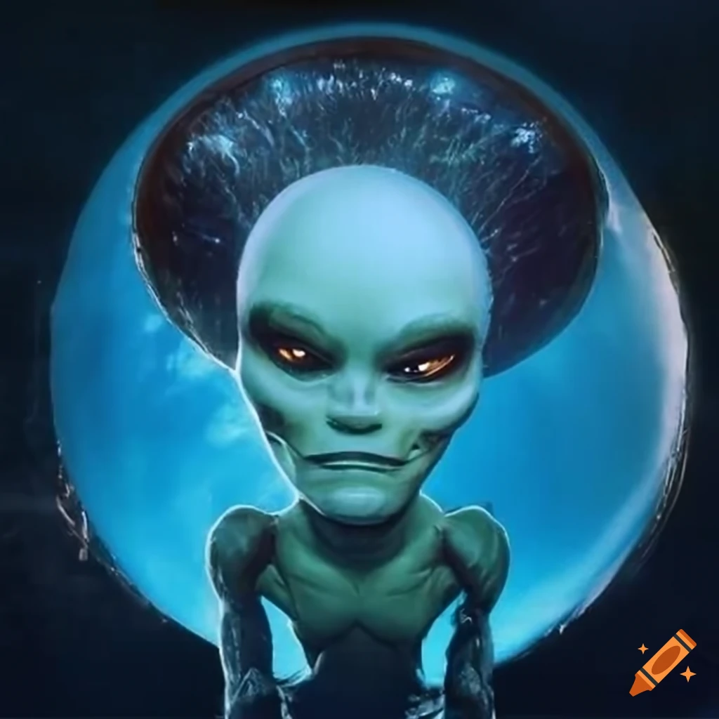 Good aliens on Craiyon