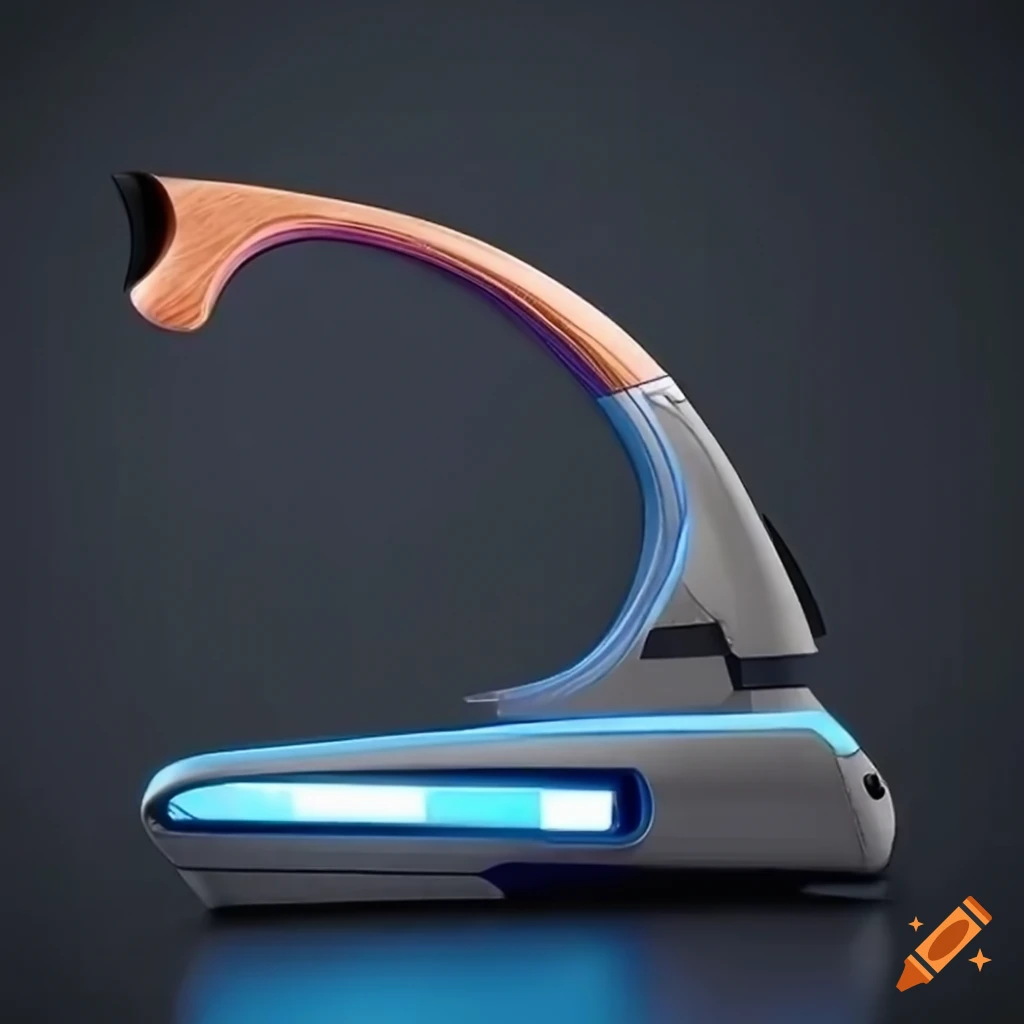 A sleek electric iron with futuristic violin bow design, sony, audio ...
