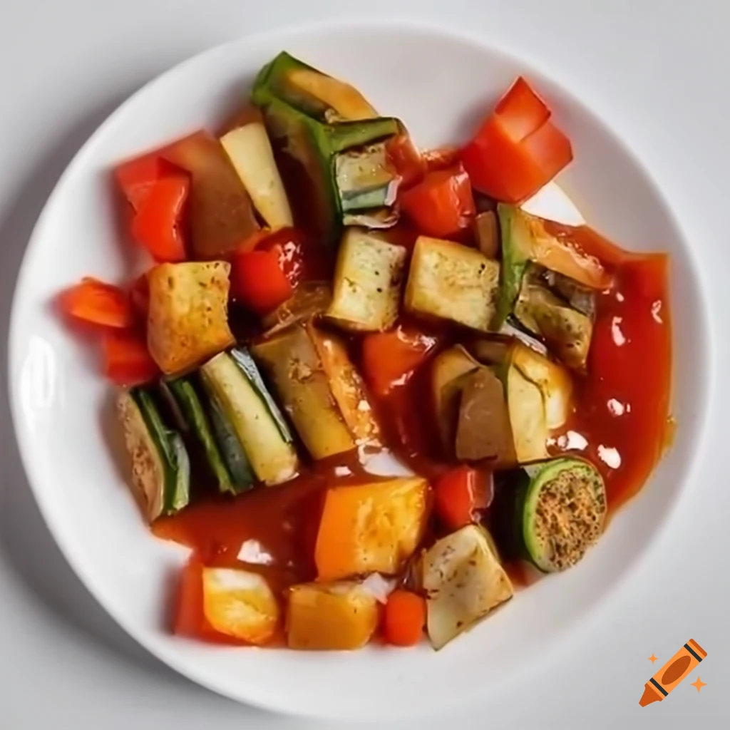 Ratatouille Plating