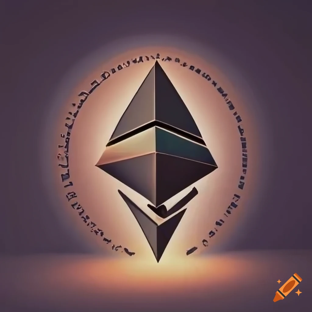 Ethereum engraving in the rock on Craiyon