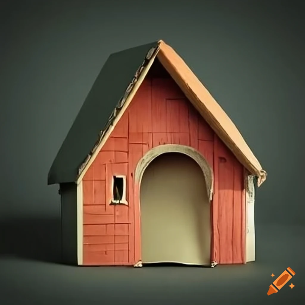 A whimsical dog house