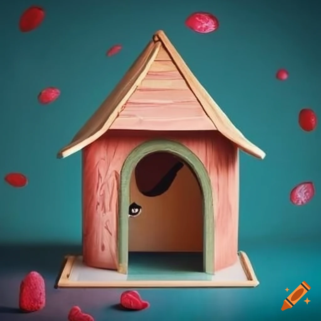 A whimsical dog house