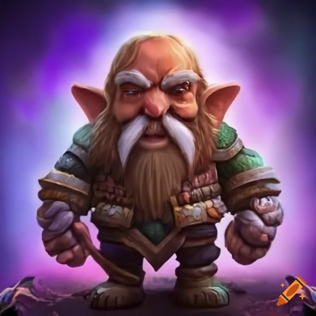 Create the photo of a dwarf on Craiyon