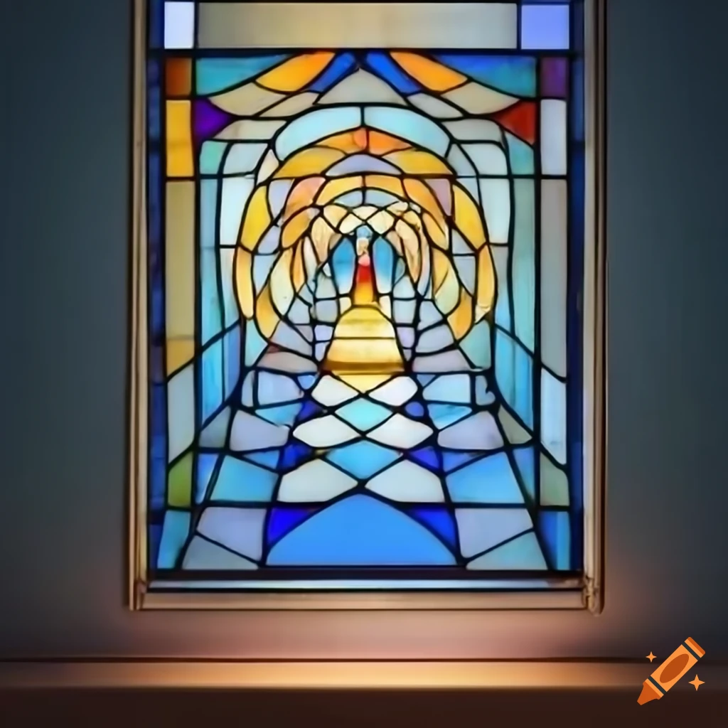 Golden ratio stained glass window