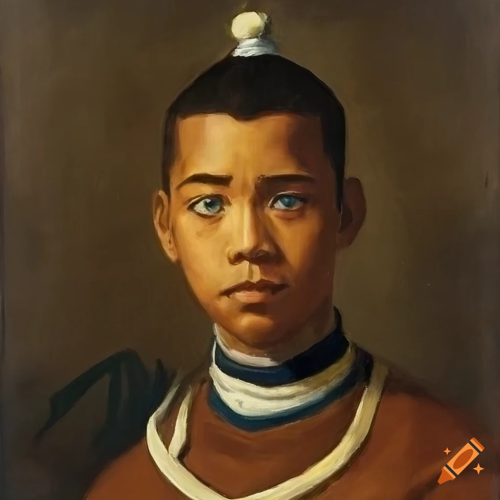 Portrait of sokka from avatar: the last airbender, warrior, aged 25 ...