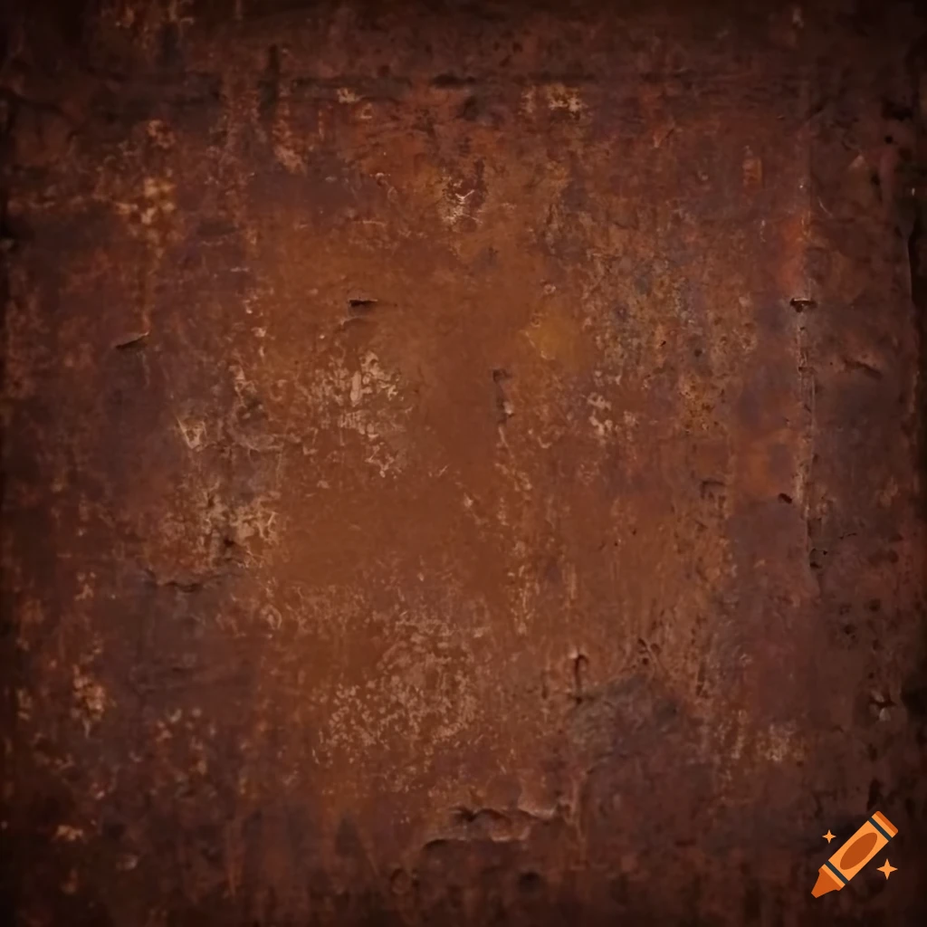 Rusted iron texture, soft lighting