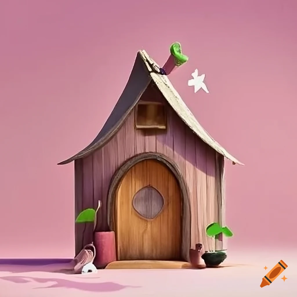 A whimsical dog house