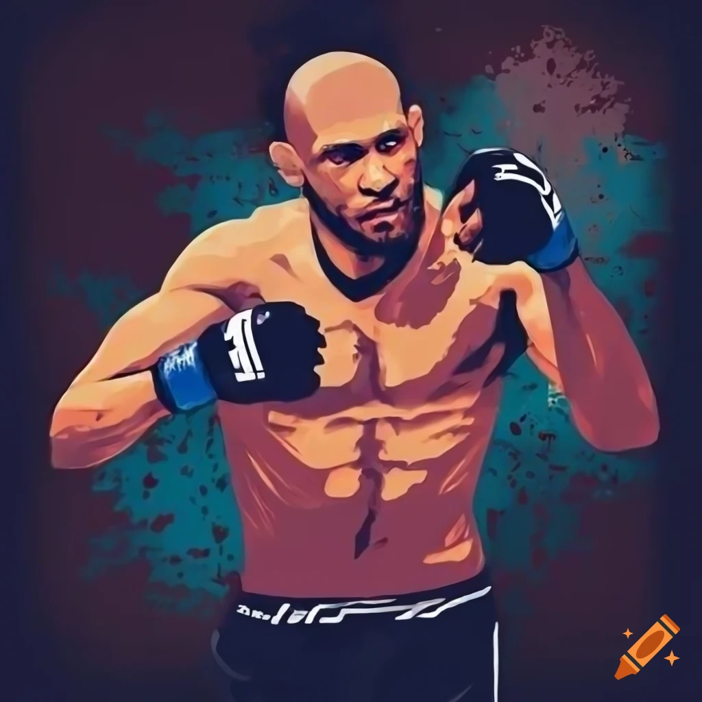 UFC Poster for a championship in Giza, Egypt, in the style of a UFC ...