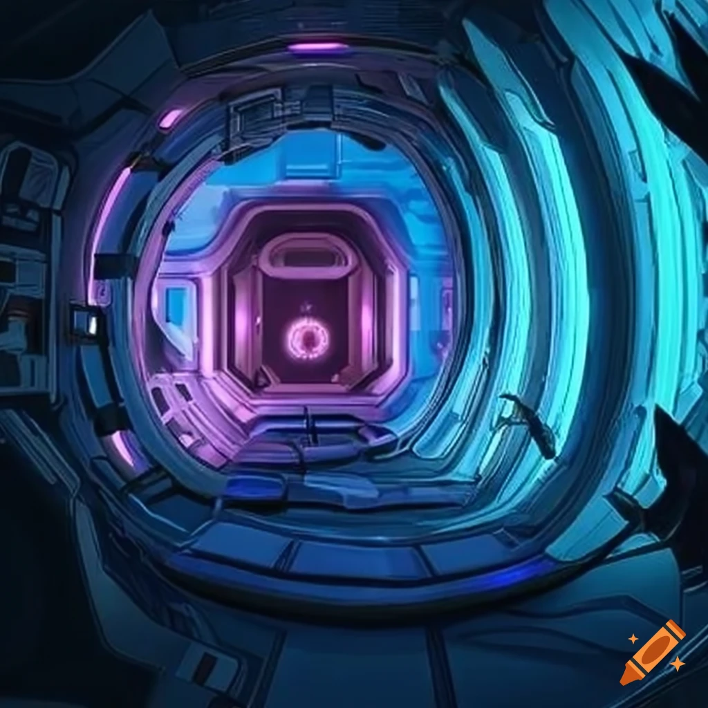 Advanced tech fantasy interior