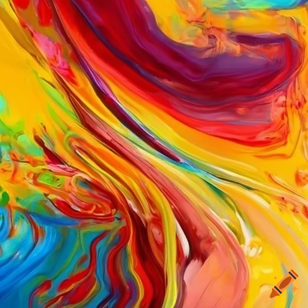 Abstract painting, colorful on Craiyon