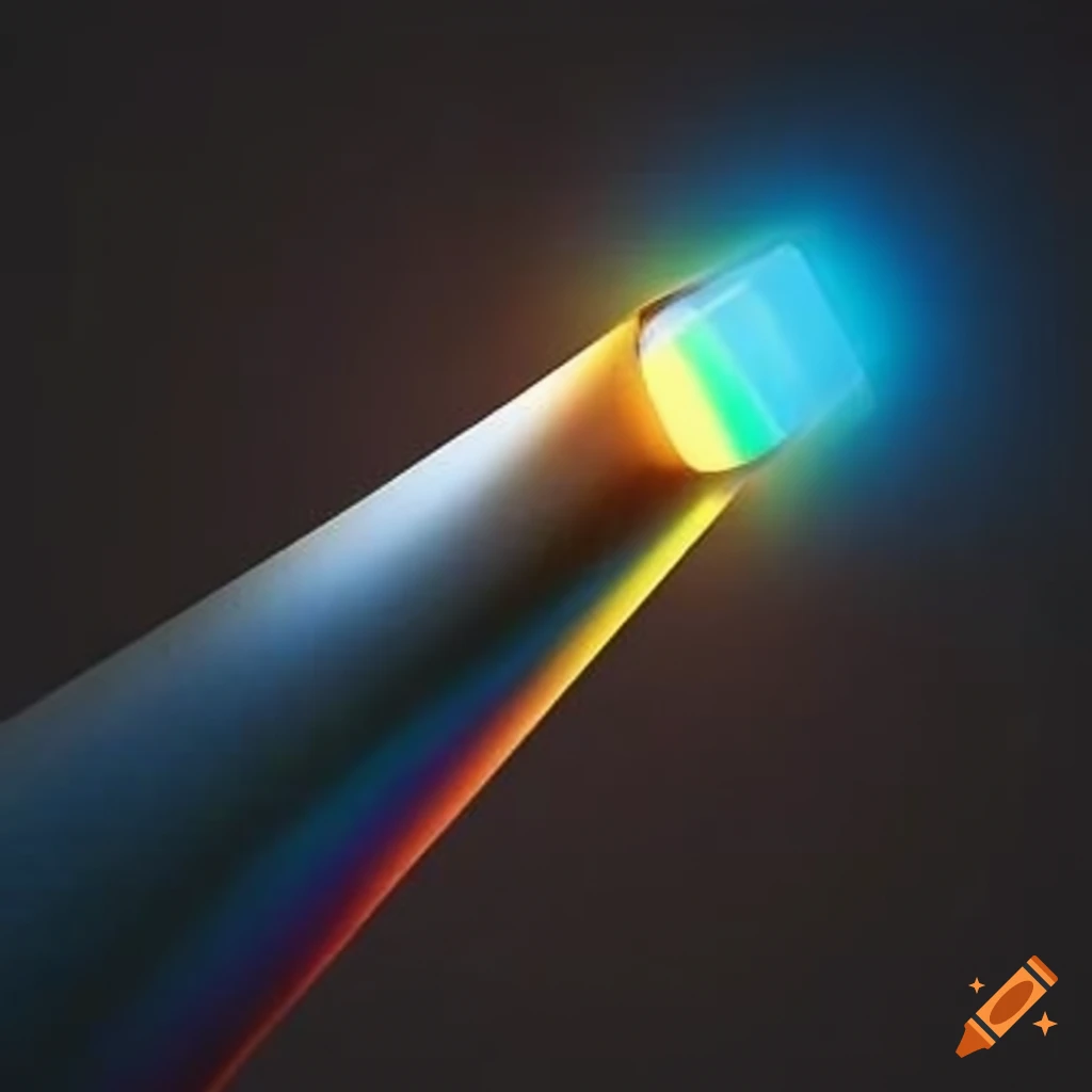 Prism refracting light