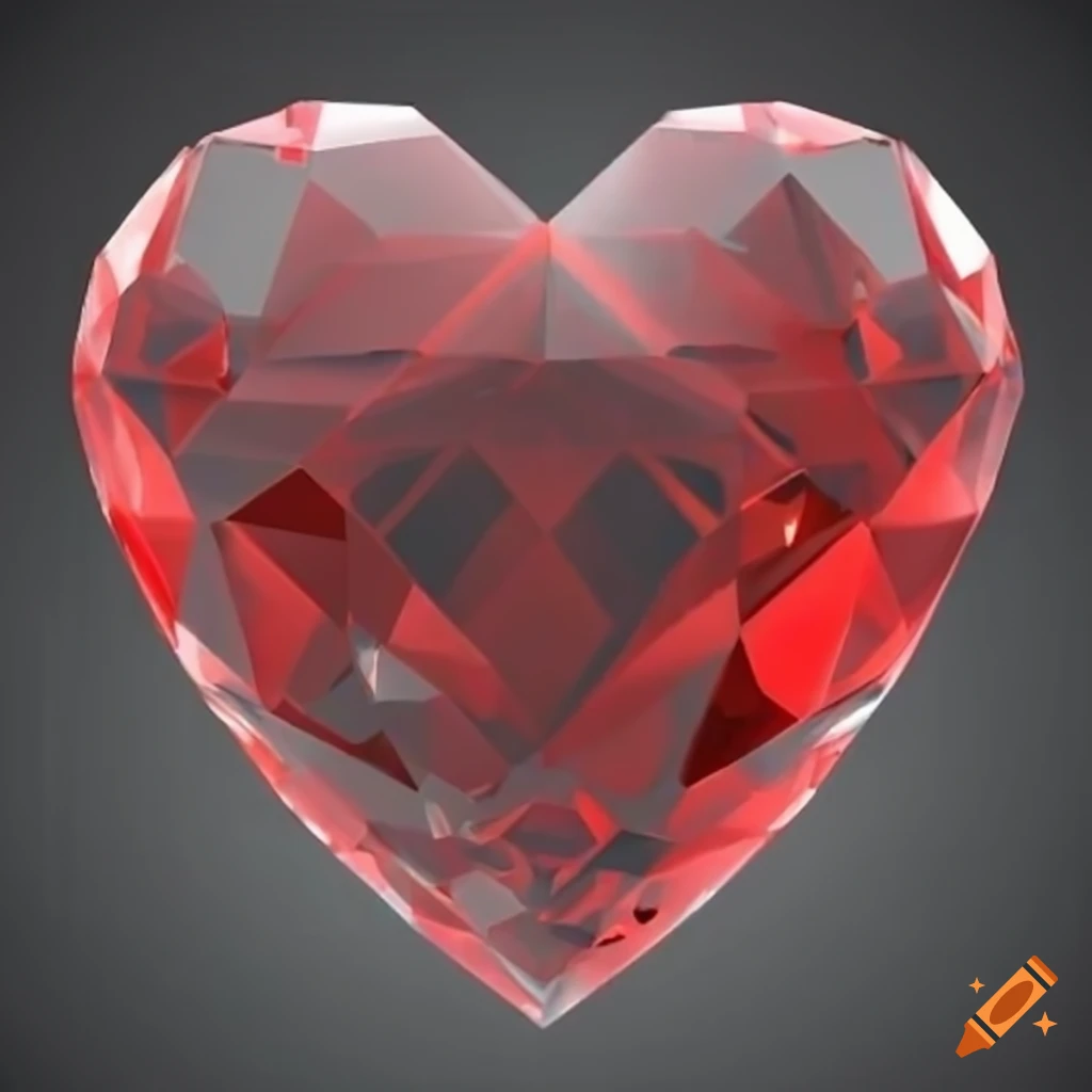 Red Crystal Heart