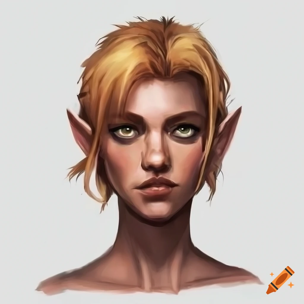 Female half-elf rogue short hair