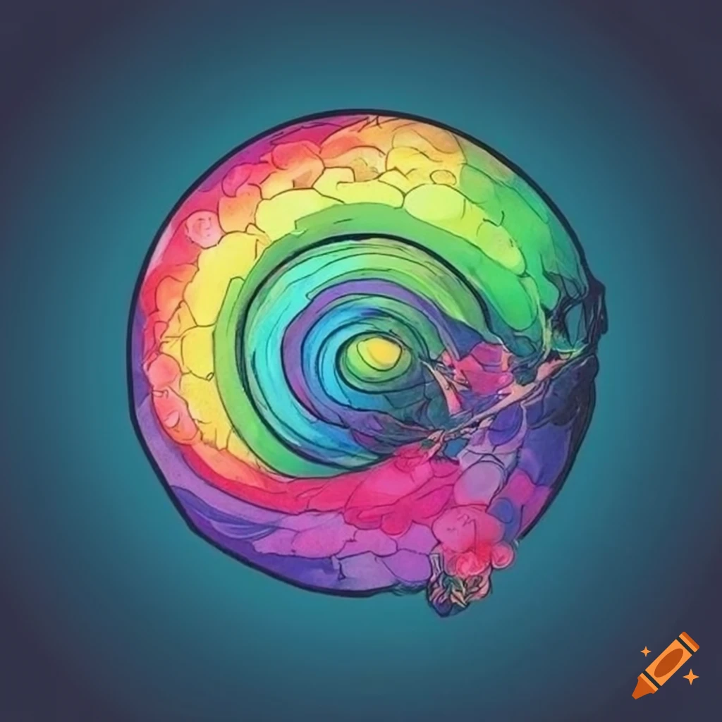 I want a logo of an original rainbow beautiful design for logo in ...