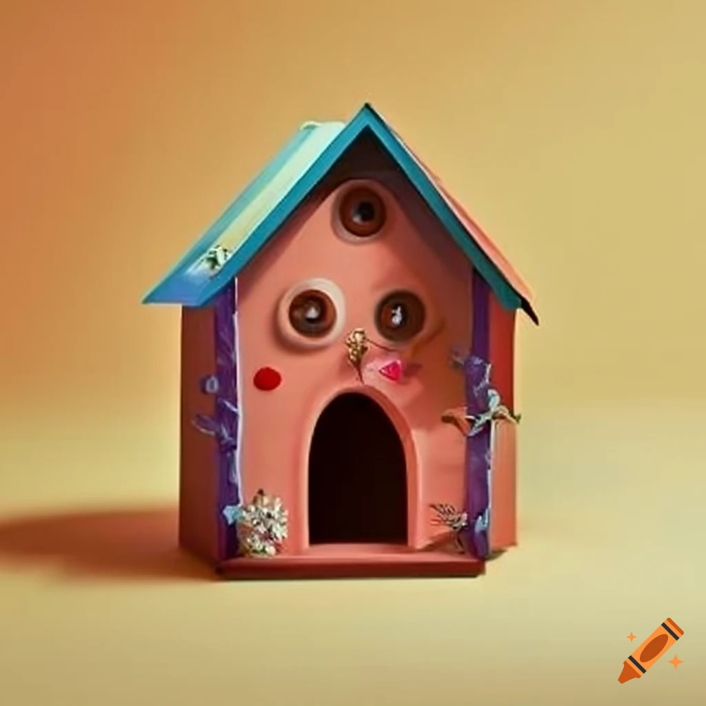 A whimsical dog house on Craiyon