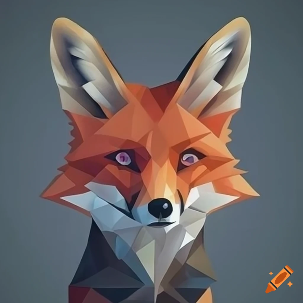 Fox in geometric styles