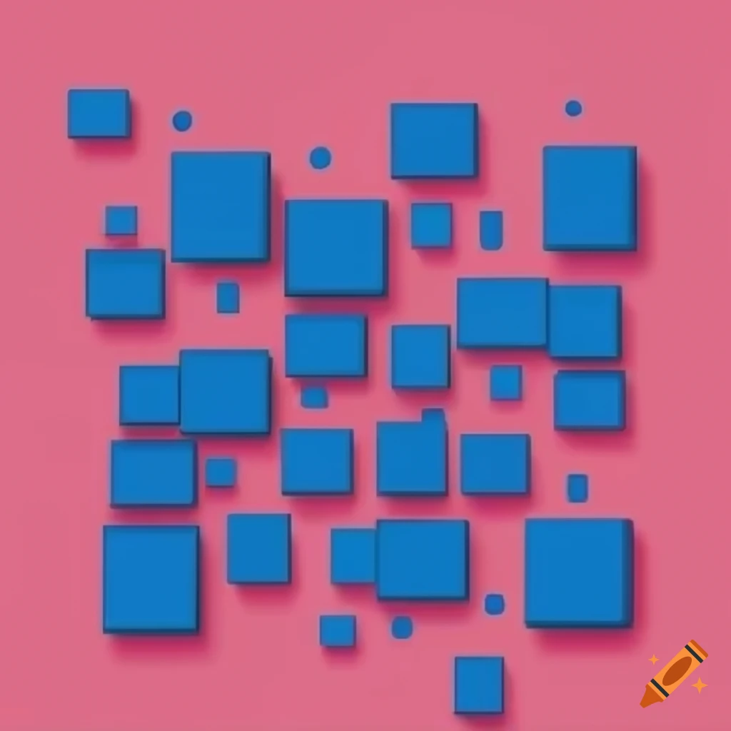 Generate a 2d composition using variously-scaled of randomly ...