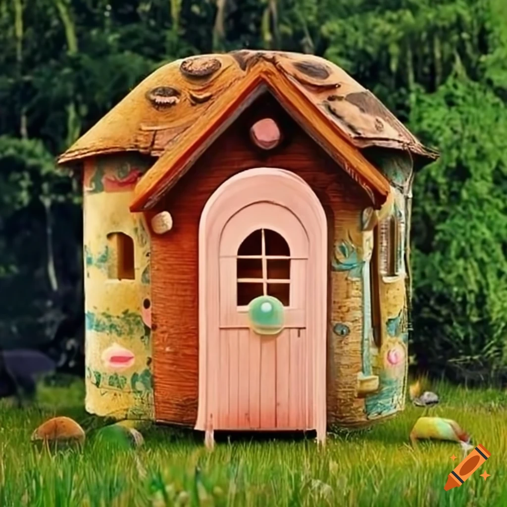 A whimsical dog house