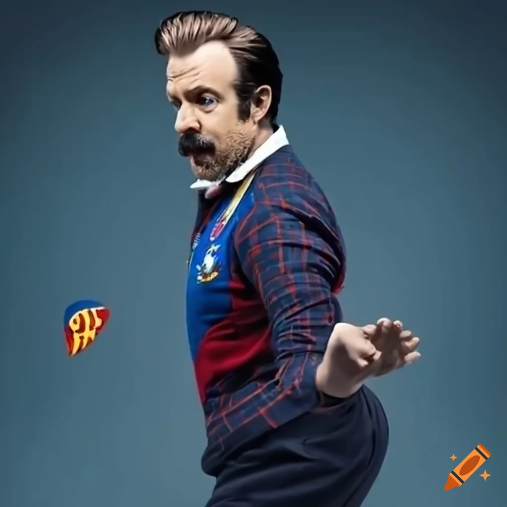 Tv characters ted lasso and roy kent dancing on Craiyon