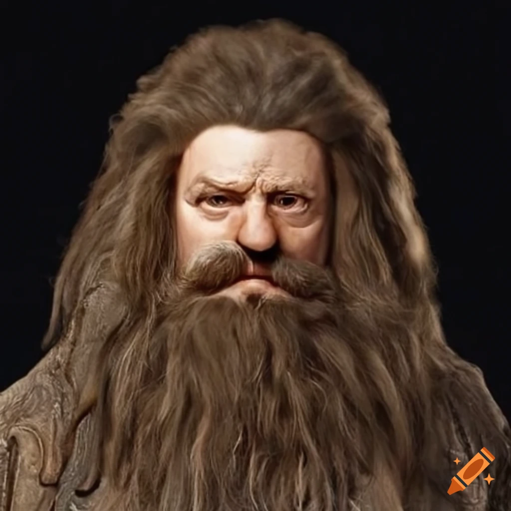 Male, hill dwarf, stalky, looks like hagrid from harry potter on Craiyon