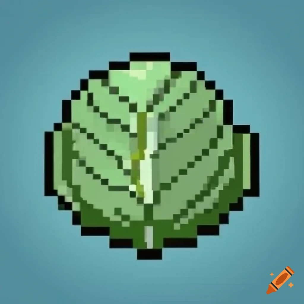 Pixel art, cabbage, insanely detailed on Craiyon