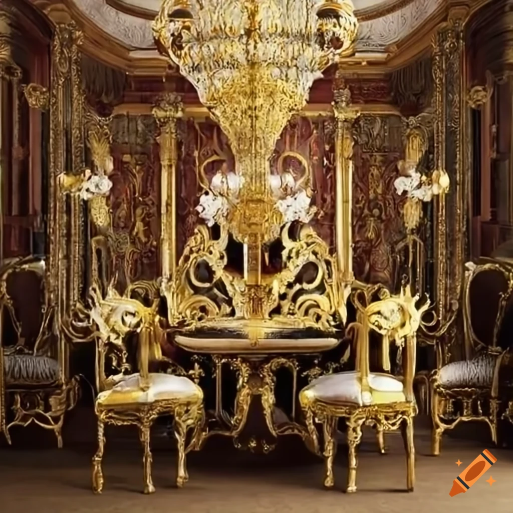 Opulent gilded interior