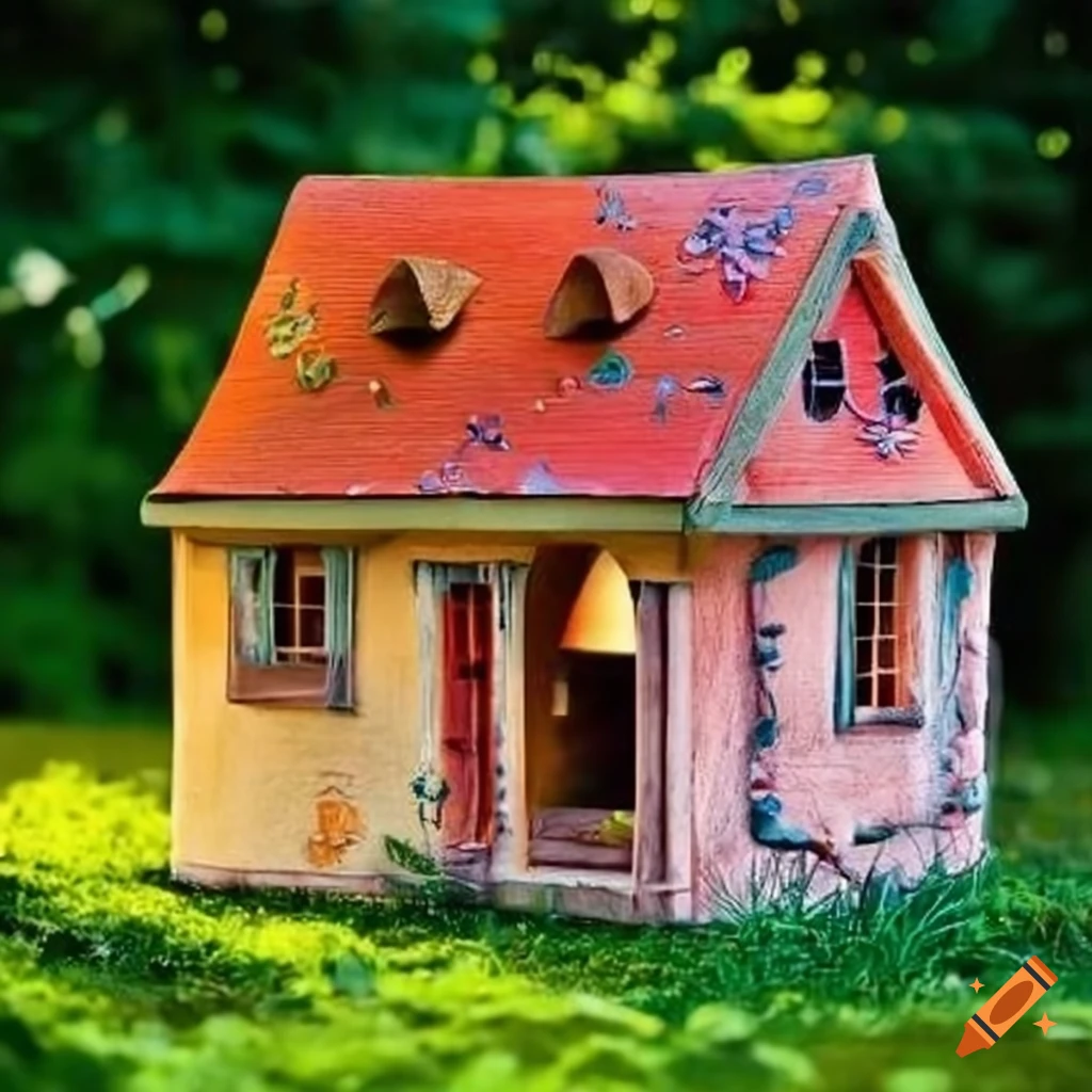 A whimsical dog house