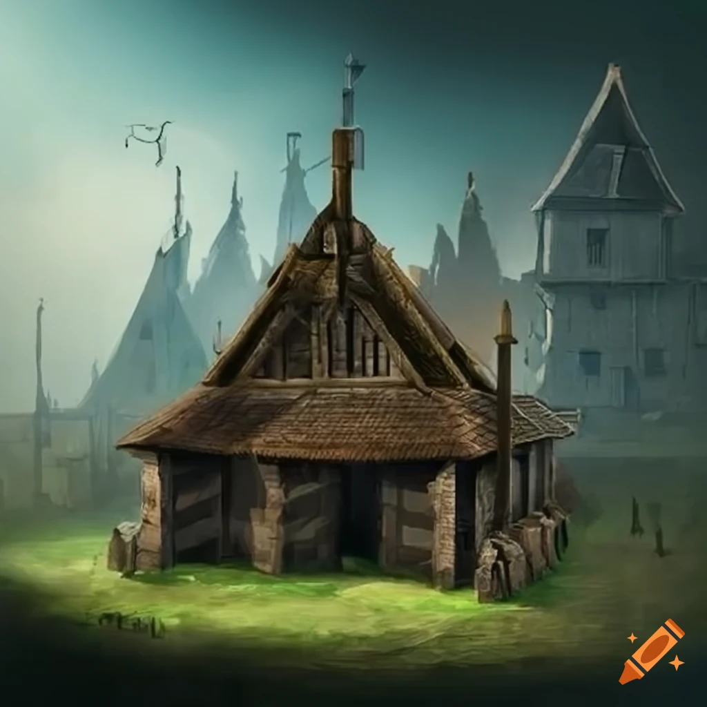 Medieval barracks on Craiyon