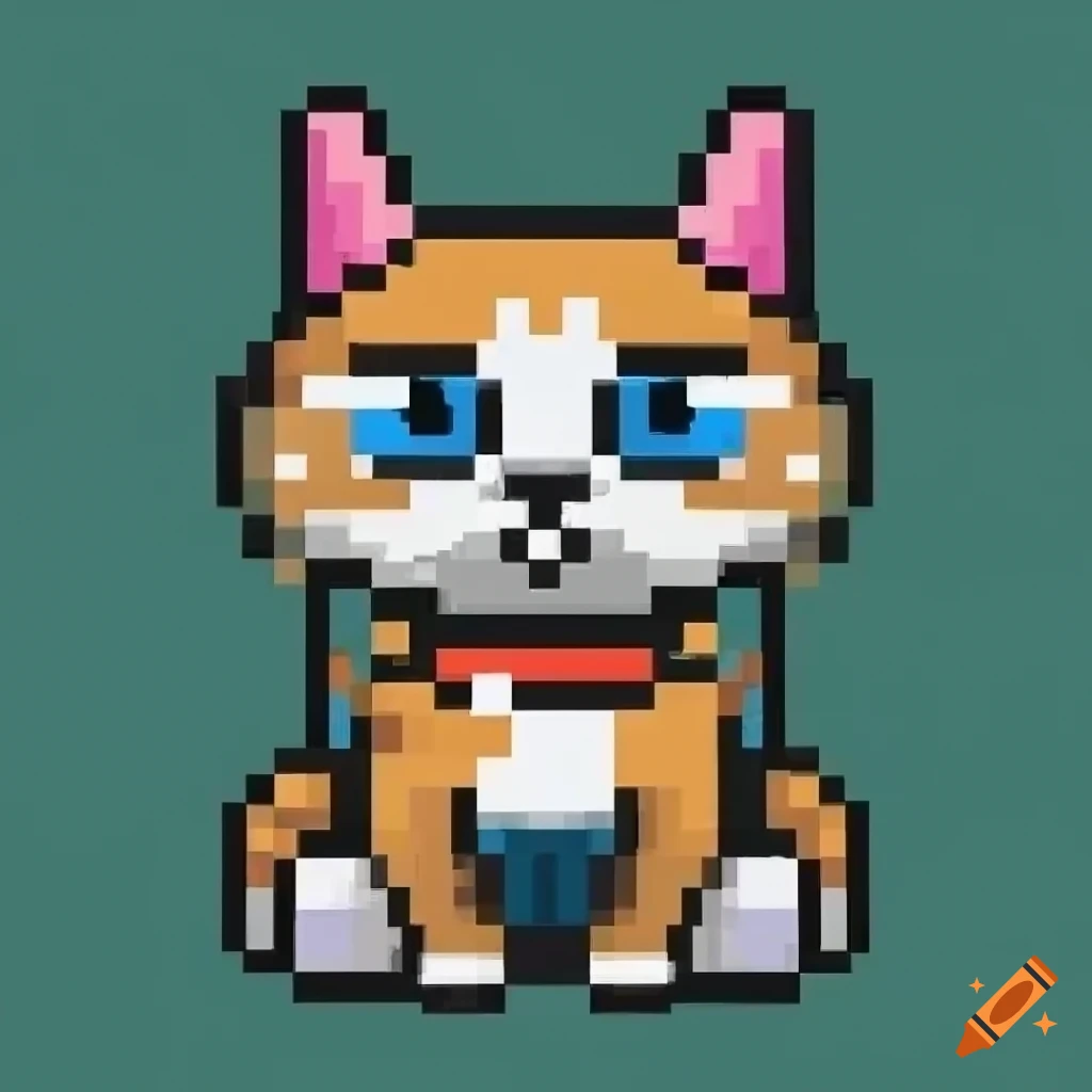 16 bit pixel art, lovely cat, highly detailed, 4k