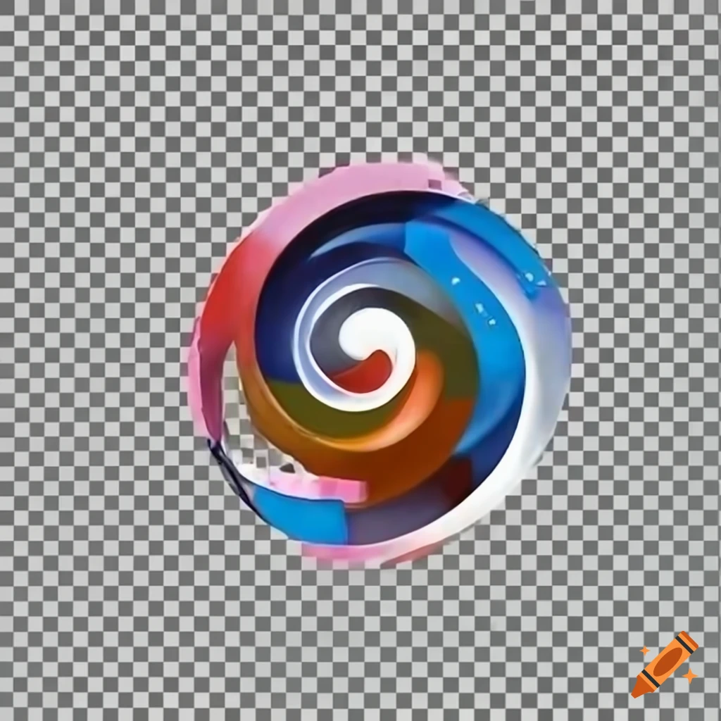 Simple logo on a transparent background showing marketing on Craiyon