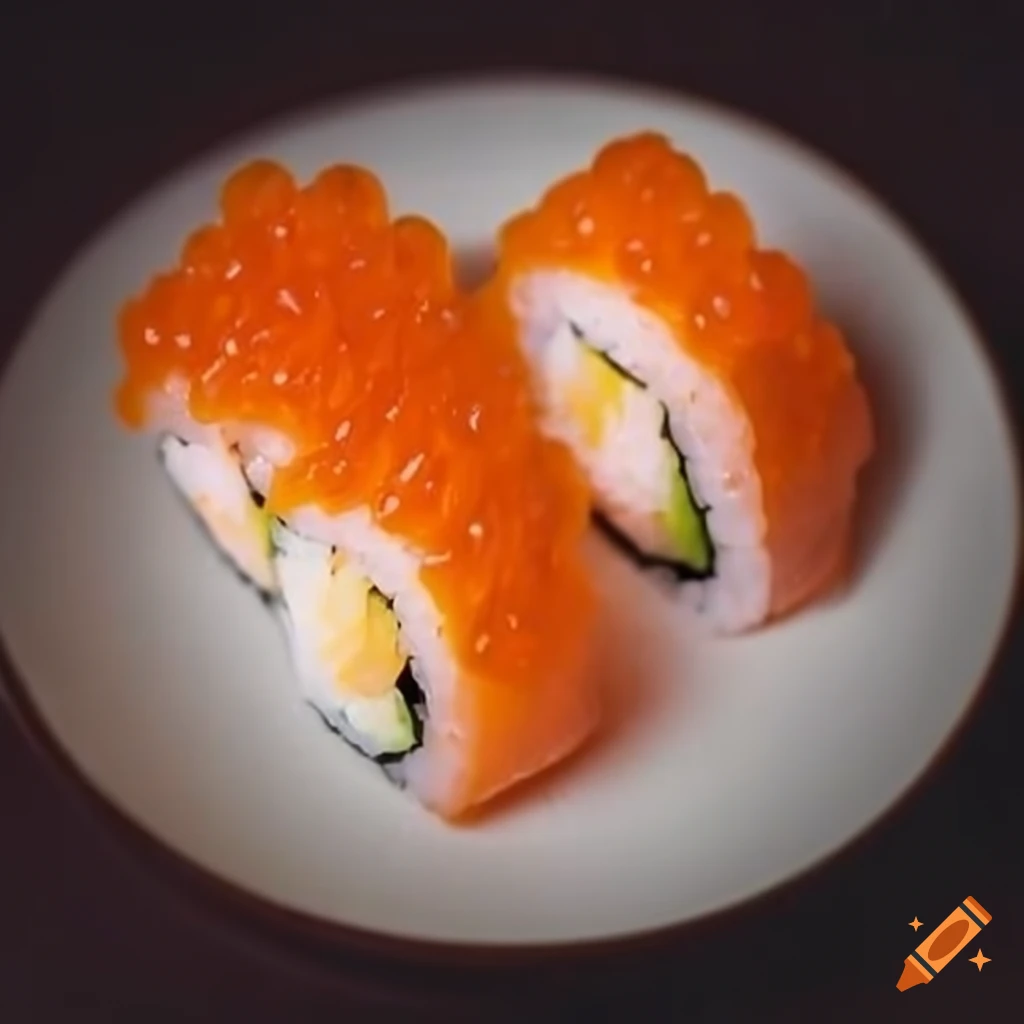 Salmon roe sushi