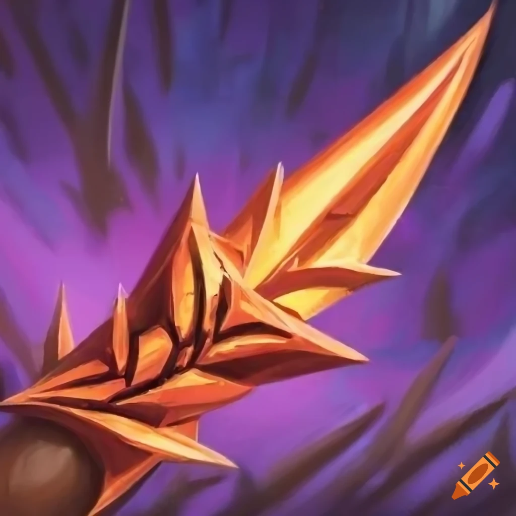 Small brown pointy spikes (hearthstone token card art) on Craiyon
