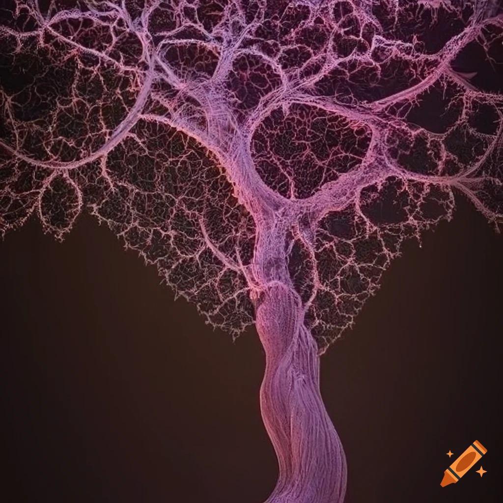 Fractal tree on Craiyon