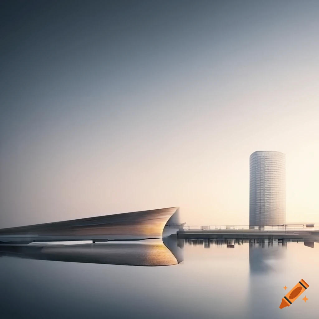 Imagine an expressive building massing that captures the essence of ...