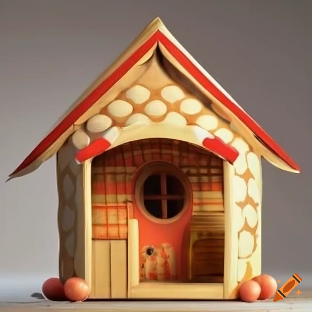 A whimsical dog house