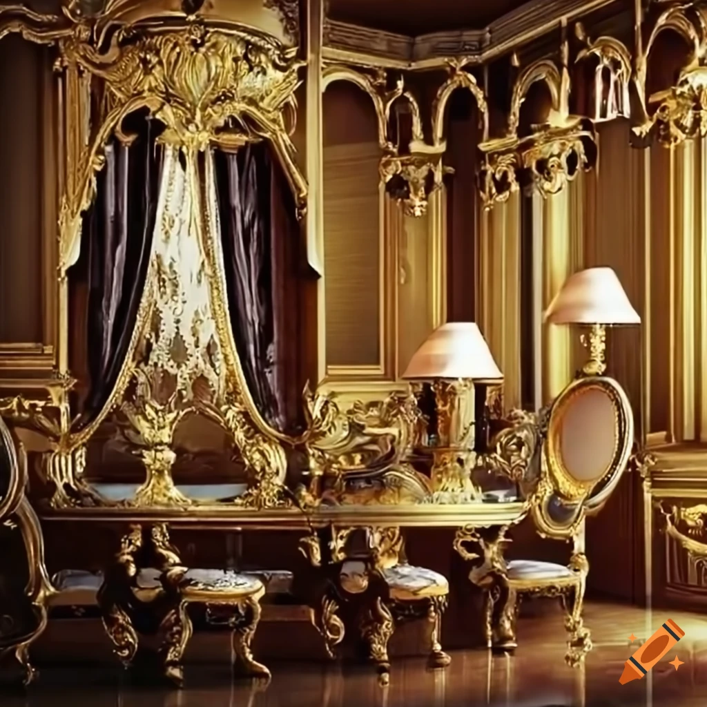 Opulent gilded interior