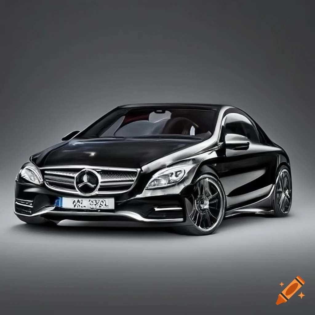 Black benz car