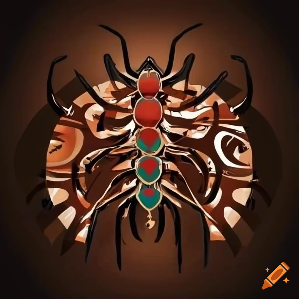 Native american ant symbol with tribal design on Craiyon