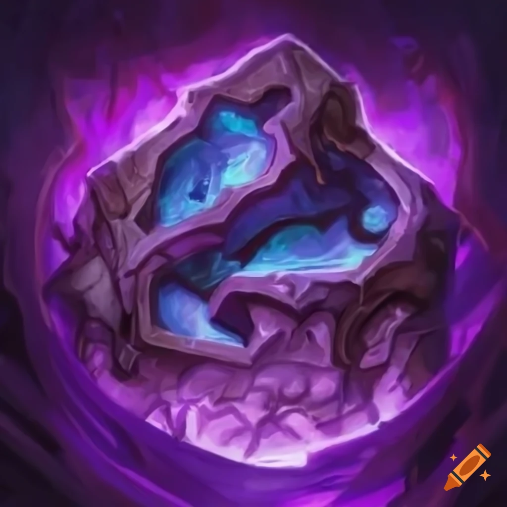 Purple arcane mineral (hearthstone token card art)