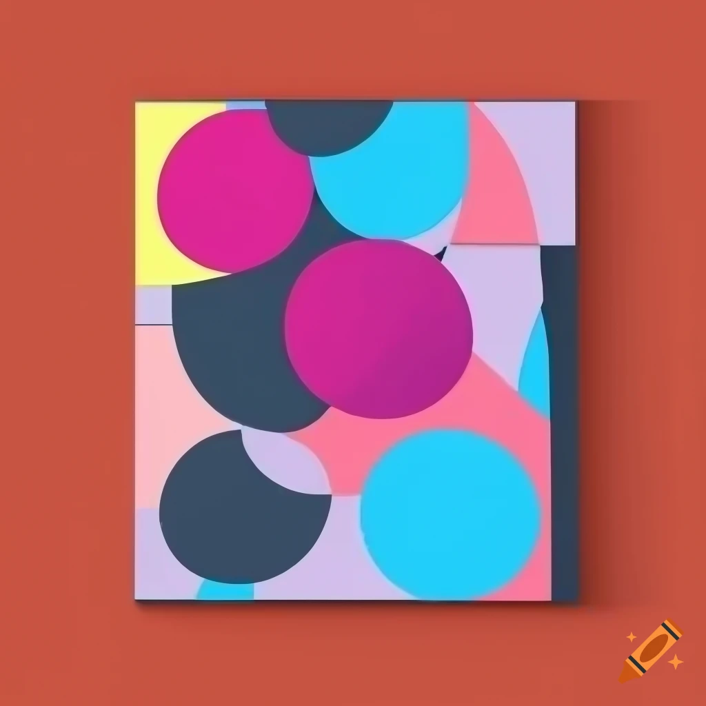 2d poster with modern art like i made it in figma