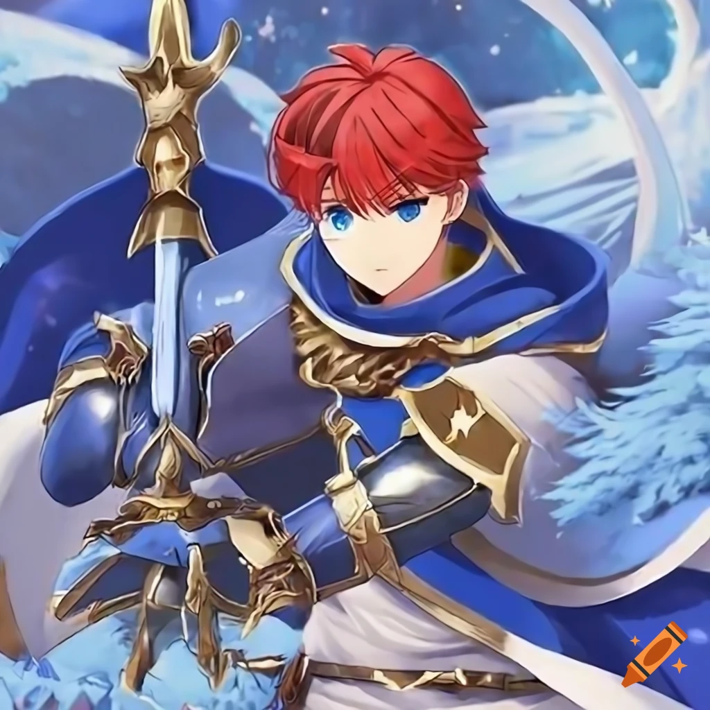 Fire emblem roy winter on Craiyon