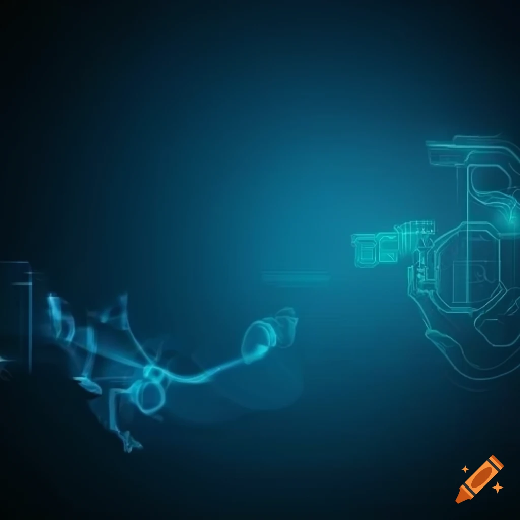 Tech a3 format ppt background on Craiyon