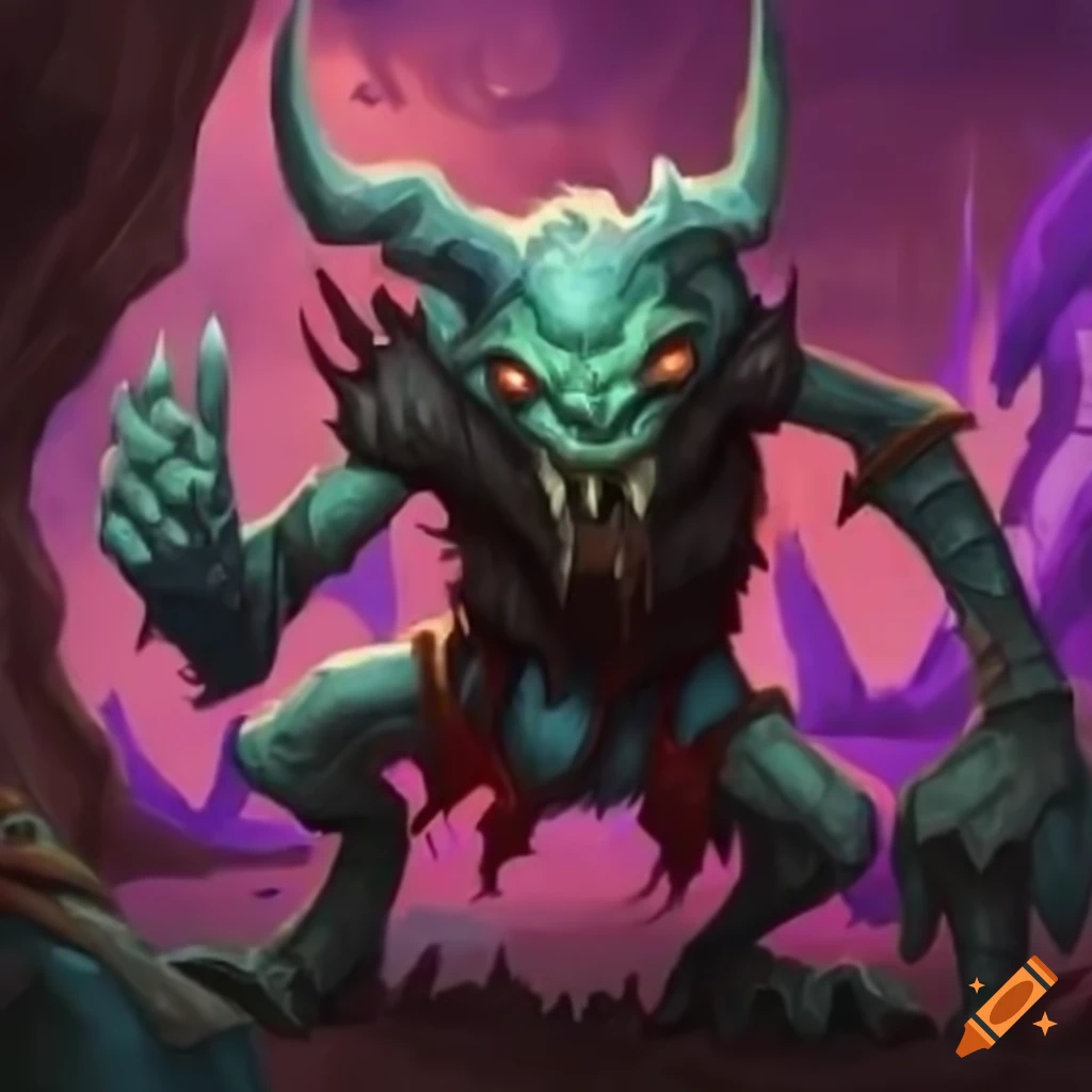 Cave imp (hearthstone card art) on Craiyon